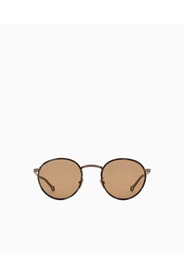 Giorgio Armani Round Frame Sunglasses - Natural