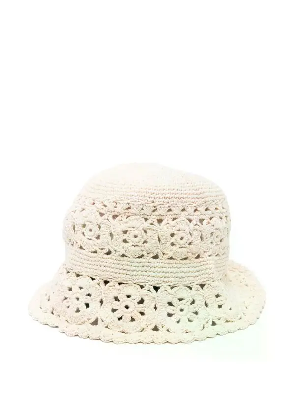 Maje Crocket-knit Bucket Hat