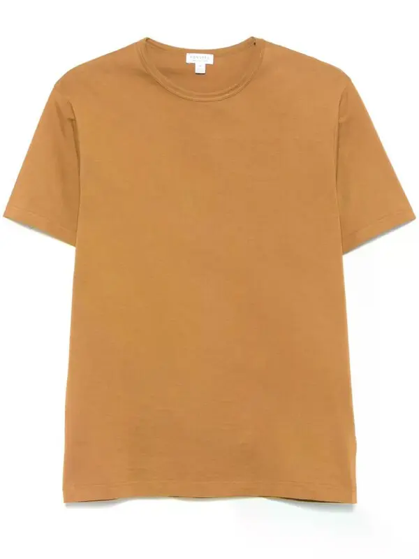 Sunspel Cotton T-shirt - Brown