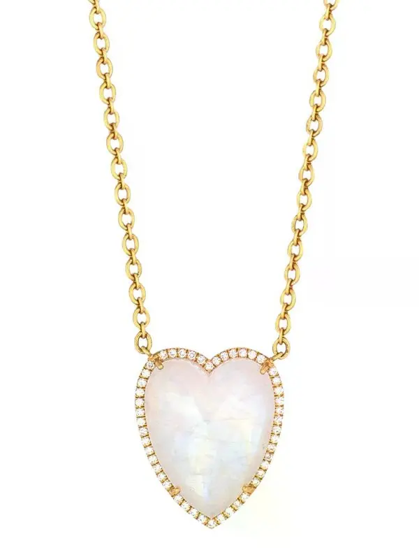 Irene Neuwirth 18k Yellow Moonstone And Diamond Necklace - Gold