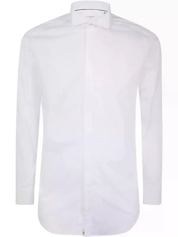 TINTORIA MATTEI 954 Spread-collar Shirt - White