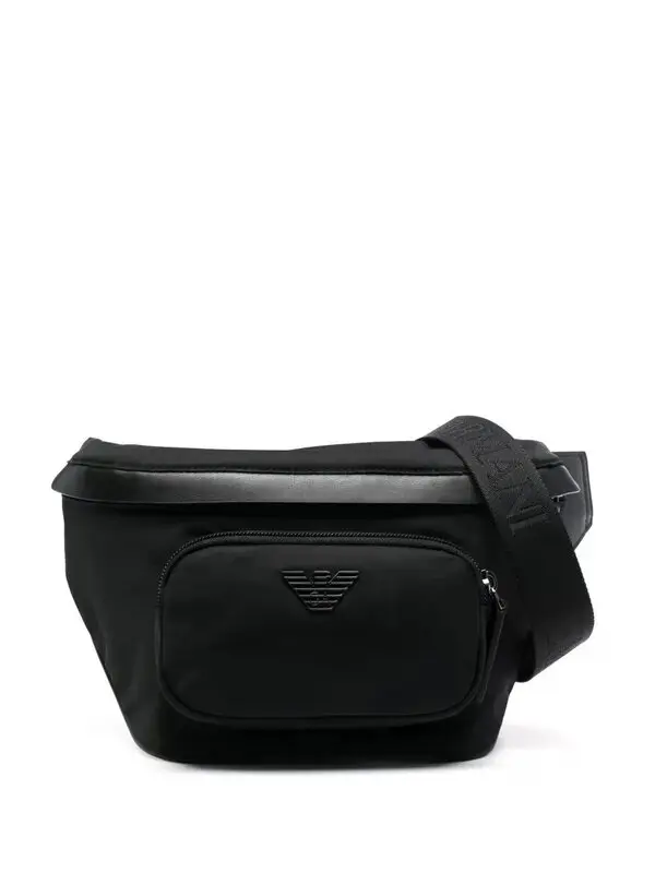 Emporio Armani Logo-plaque Belt Bag - Black