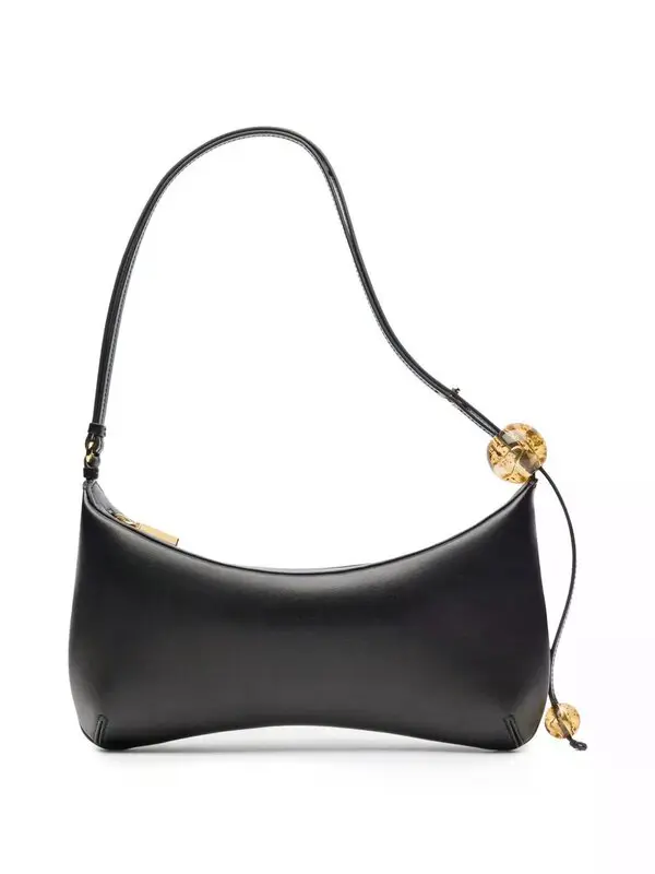 Jacquemus Large Bisou Perle Shoulder Bag - Black