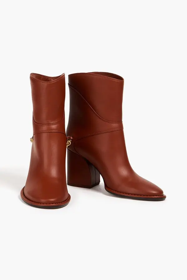 Zimmermann Embellished Leather Ankle Boots