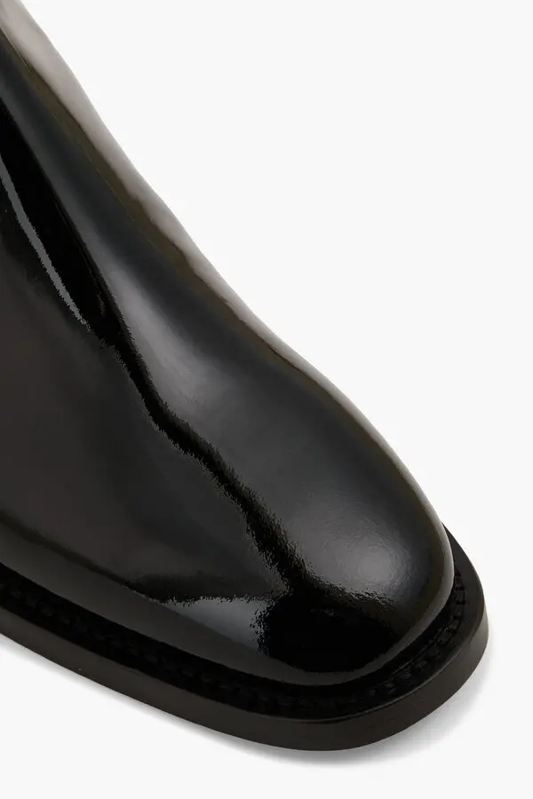 TOTEME Buckled Patent-leather Ankle Boots