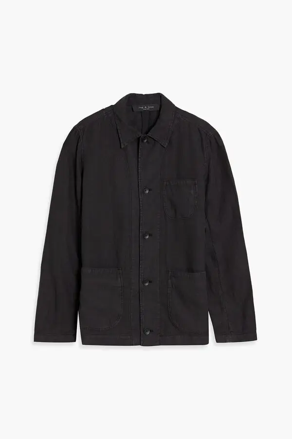 Rag & Bone Evan Linen Jacket - Black