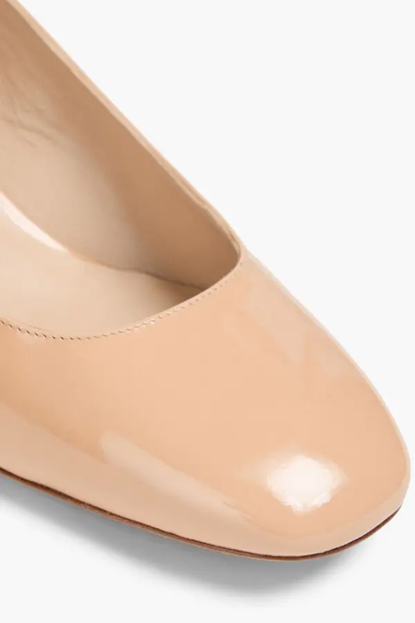 STUART WEITZMAN Jane Patent-leather Pumps - Sand