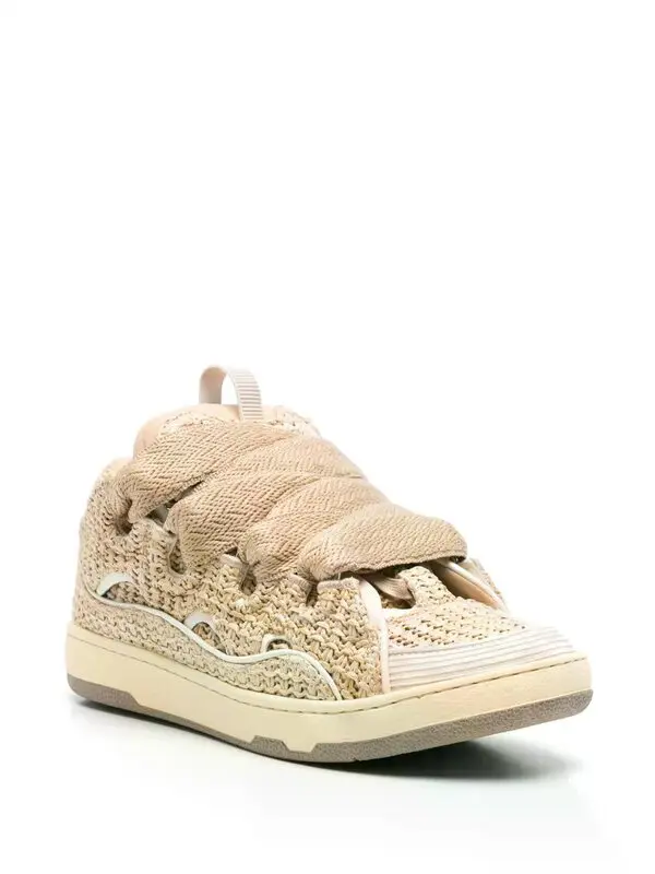 LANVIN Curb Sneakers - Neutrals