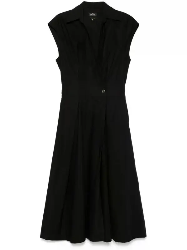 A.p.c. Athéna Midi Dress - Black