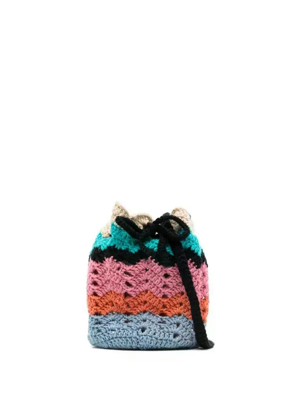 EDWARD CUMING Gumnut Crochet Knit Purse - Multi