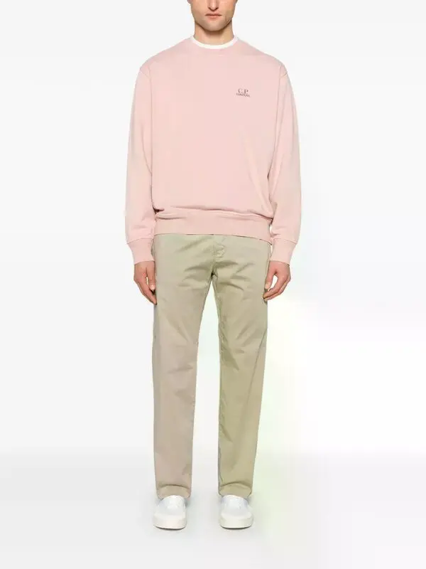 C.P. COMPANY Logo-embroidered Sweatshirt - Pink