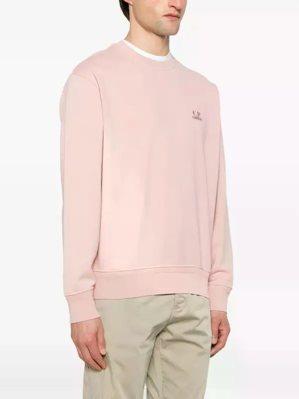 C.P. COMPANY Logo-embroidered Sweatshirt - Pink