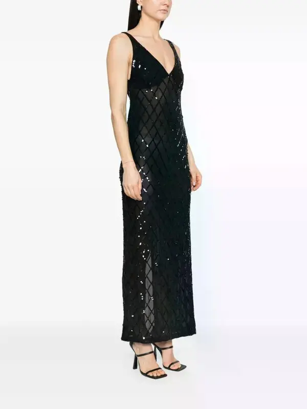 P.a.r.o.s.h Semi-sheer Maxi Dress
