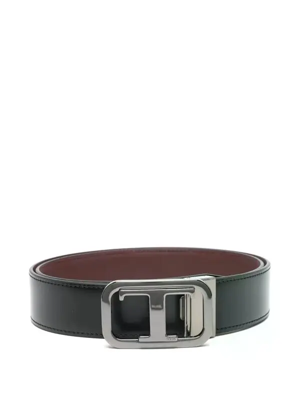 TOD'S Logo-buckle Belt - Black