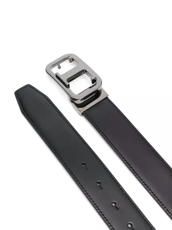 TOD'S Logo-buckle Belt - Black