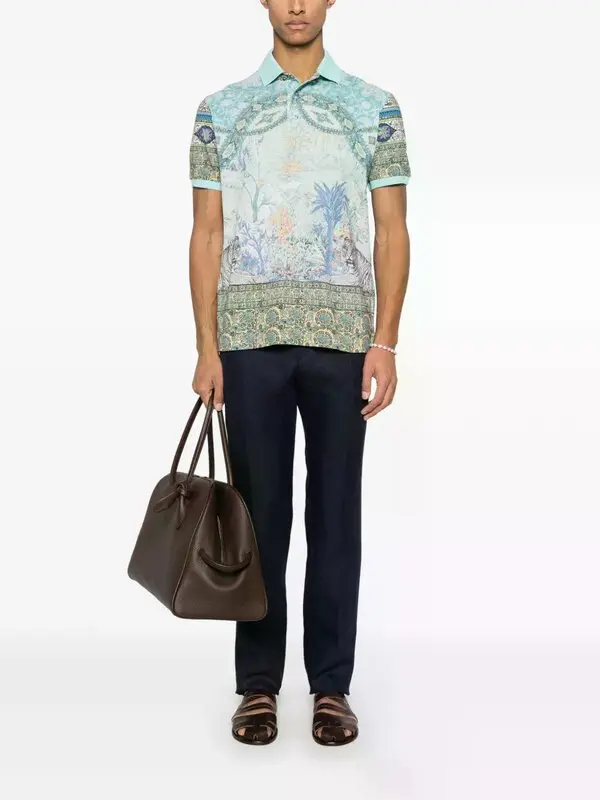 Etro Linen Tapered-leg Trousers