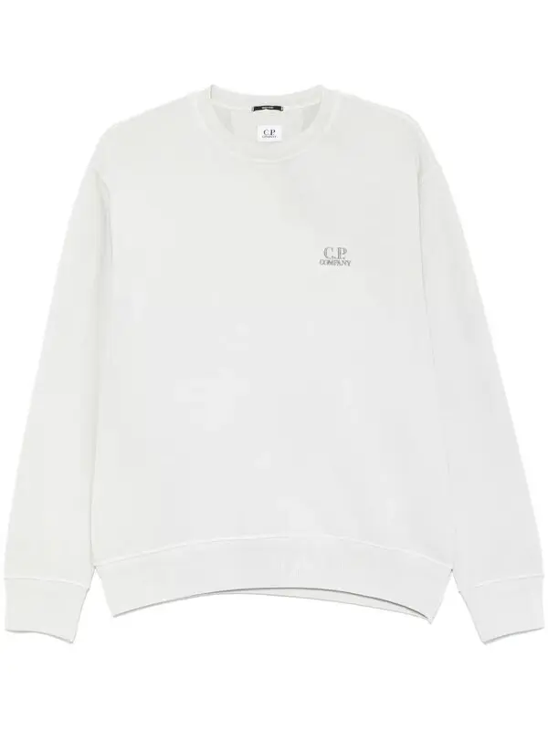 C.P. COMPANY Logo-embroidered Sweatshirt - Grey