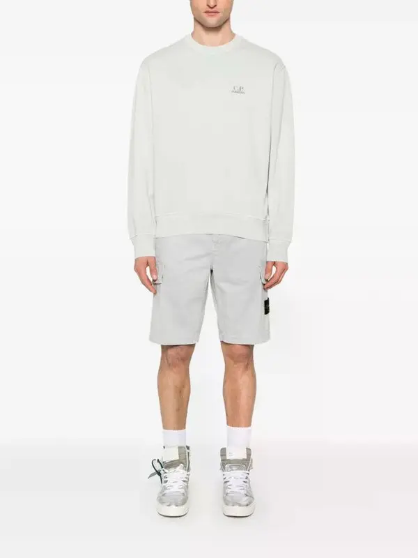 C.P. COMPANY Logo-embroidered Sweatshirt - Grey