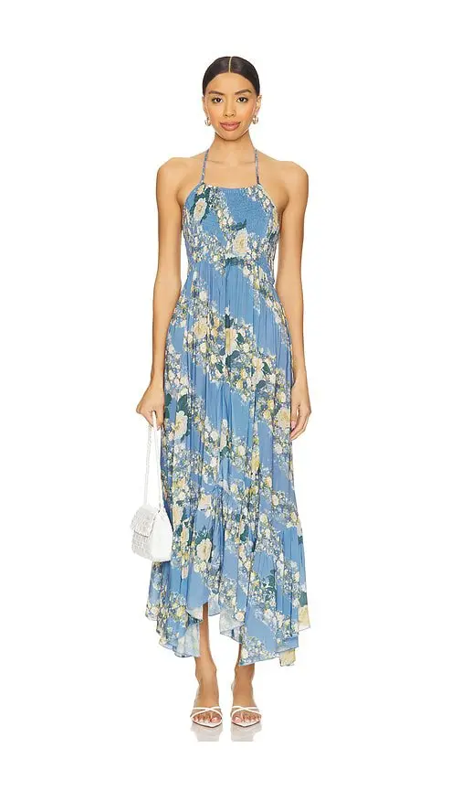 Free People Heat Wave Printed Maxi Dress