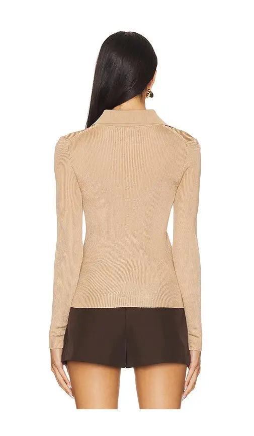 Alice + Olivia Nealie Ribbed Polo