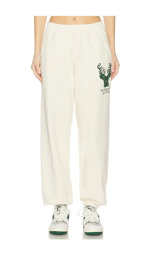 RAY'S Deer Graphic Sweatpants