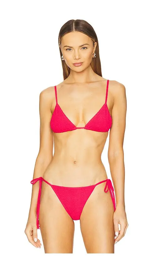 Bond Eye Luana Triangle Bikini Top - Nectarine