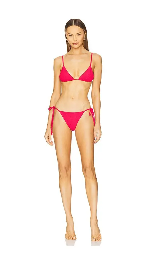 Bond Eye Luana Triangle Bikini Top - Nectarine