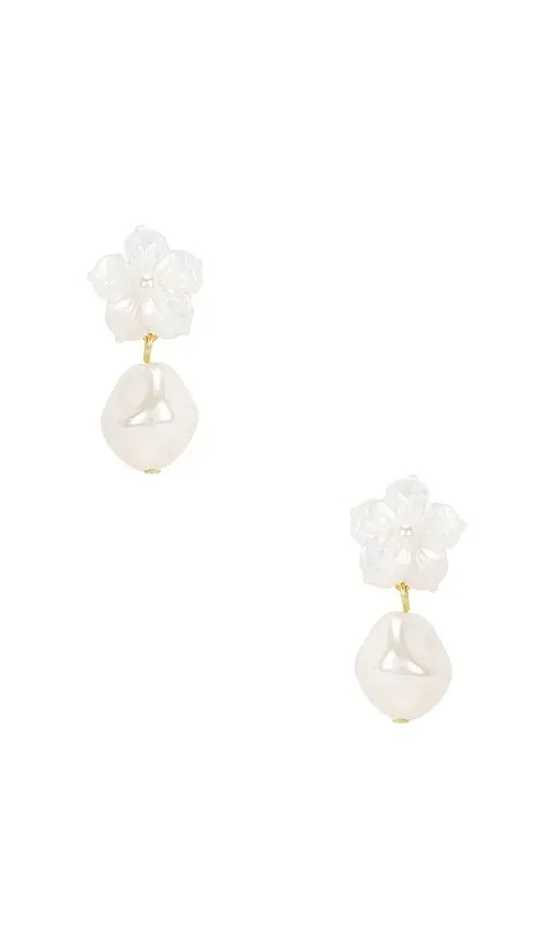 JENNIFER BEHR Mina Earrings - Mother Of Pearl