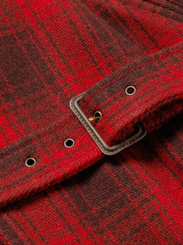 Polo Ralph Lauren Polo Country Shawl-Collar Belted Checked Jacket