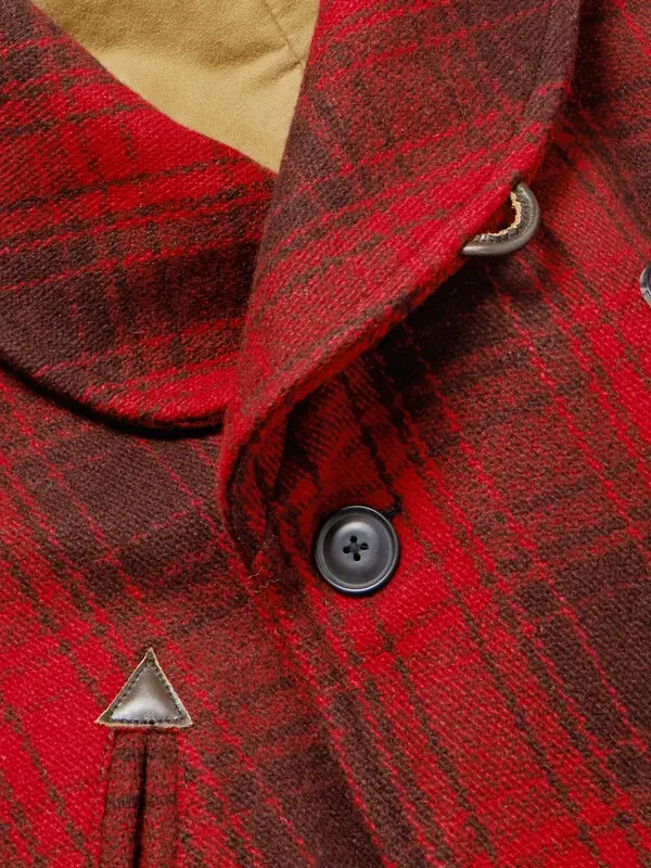 Polo Ralph Lauren Polo Country Shawl-Collar Belted Checked Jacket