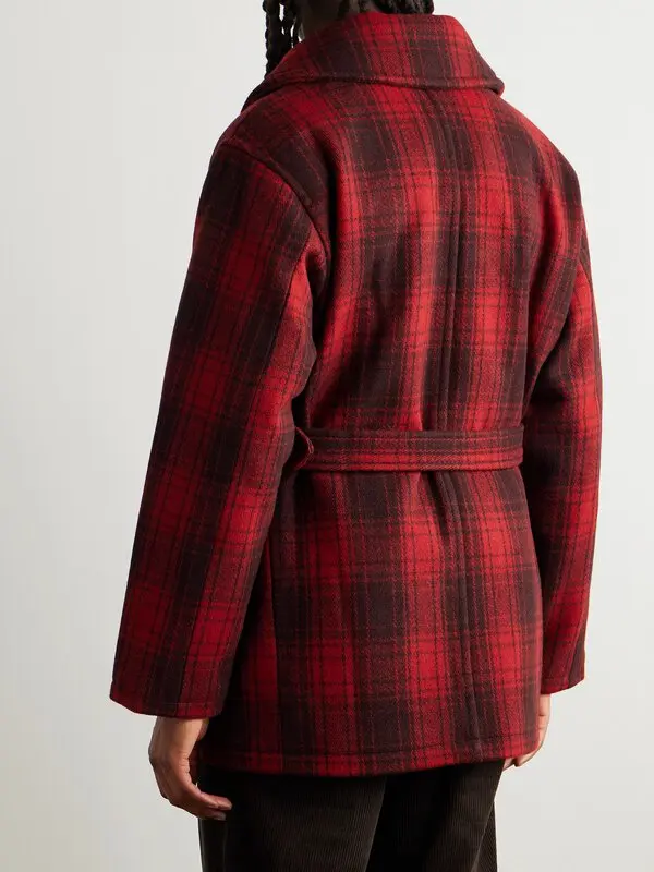 Polo Ralph Lauren Polo Country Shawl-collar Belted Checked Jacket