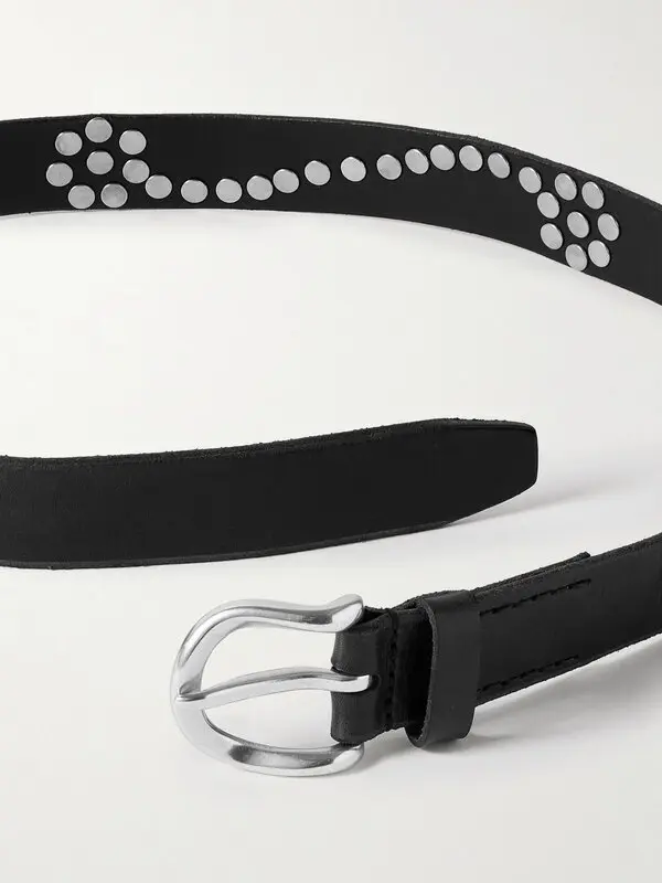 Our Legacy Star Fall Studded Leather Belt
