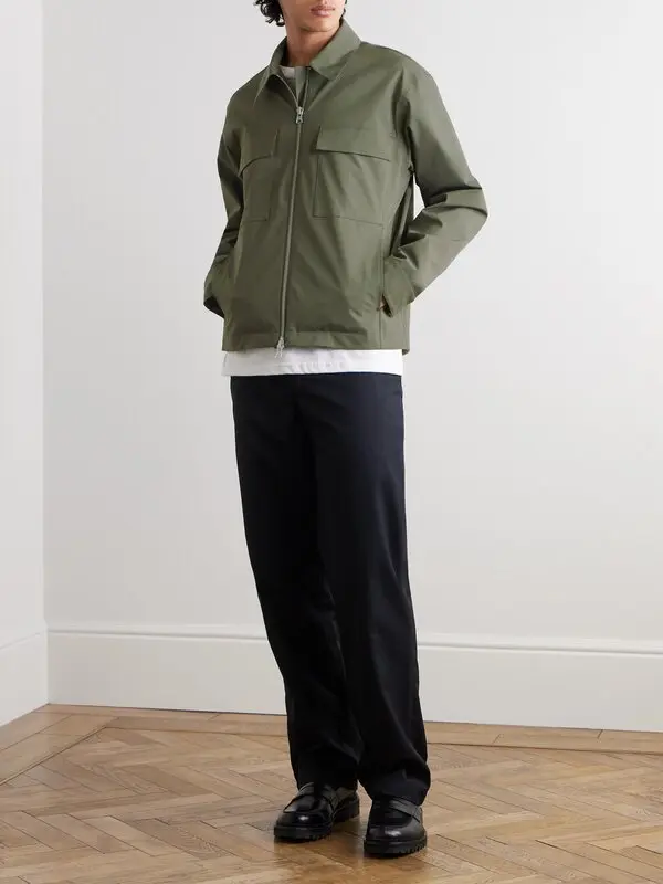 Nn07 Alban 8240 Recycled-twill Jacket - Green