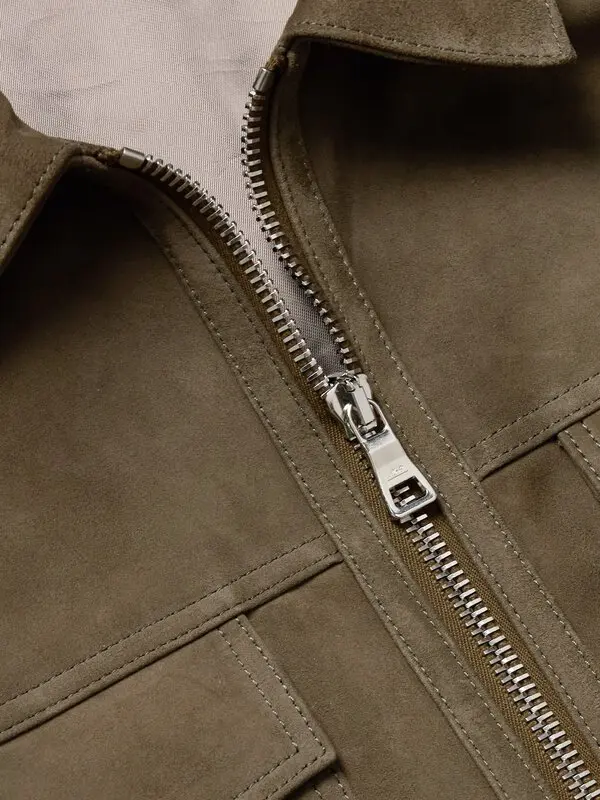 Mr P. Suede Safari Jacket - Green