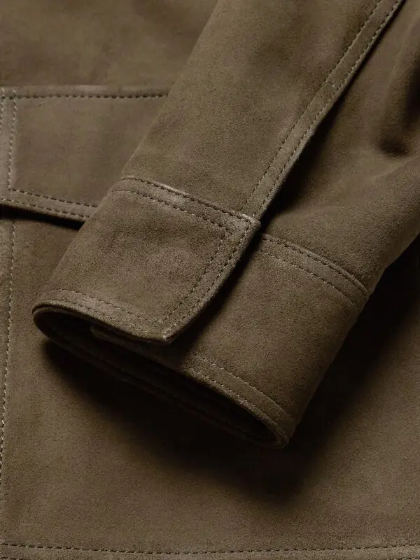 Mr P. Suede Safari Jacket - Green