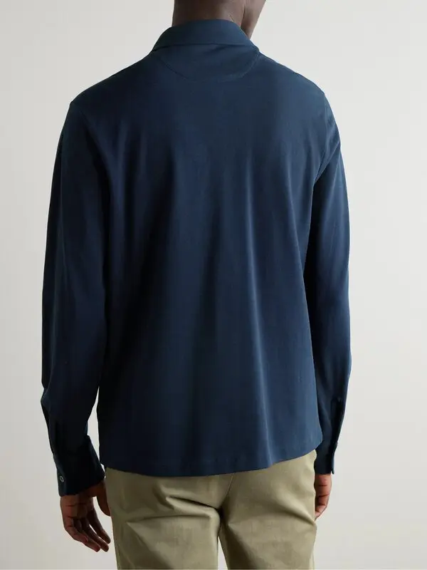 Mr P. Cotton-piqué Polo Shirt