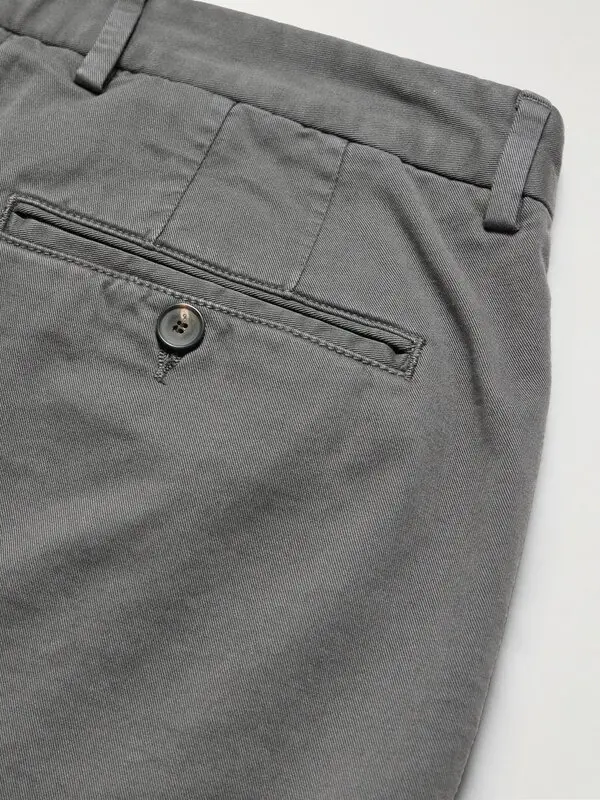 Mr P. Slim-fit Cotton-twill Chinos