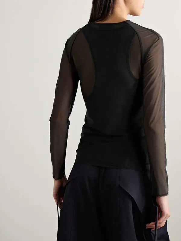 ADIDAS ORIGINALS Y-3 Layered Stretch Recycled-mesh Shirt