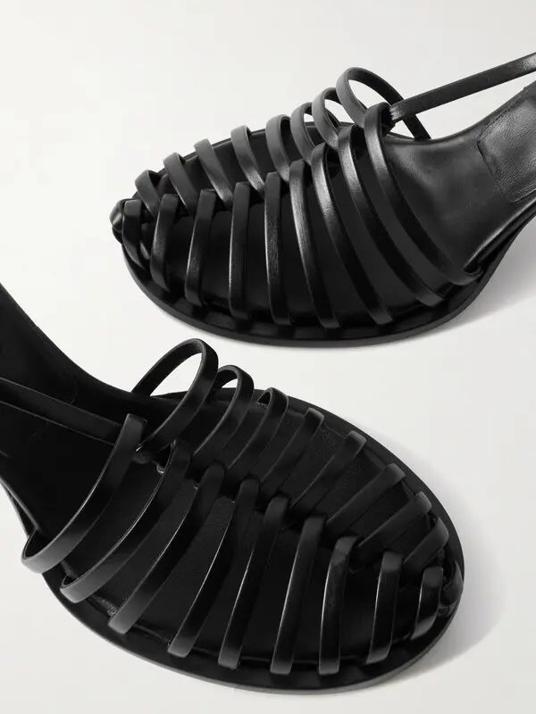 TOD'S Leather Caged Sandals