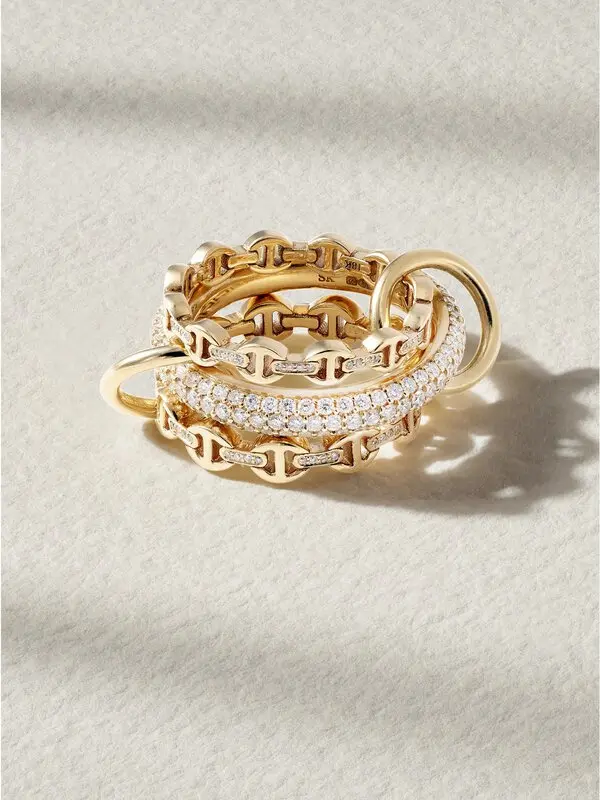 SPINELLI KILCOLLIN Hoorsenbuhs 18-karat Diamond Microdame Ring - Gold
