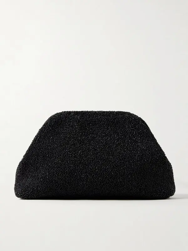 THE ROW Mira Faux Raffia Clutch
