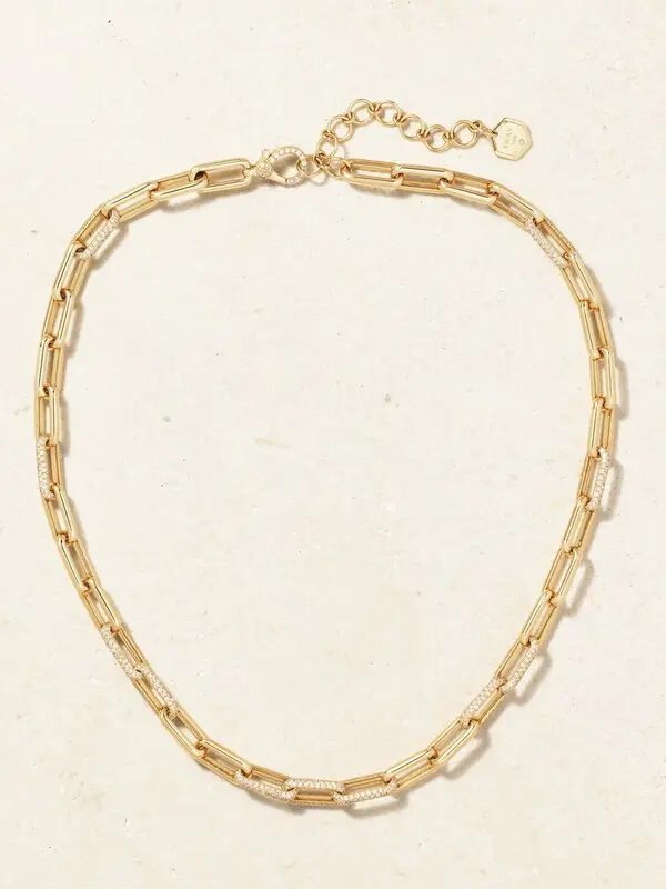 Shay 18-karat Diamond Link Necklace - Gold