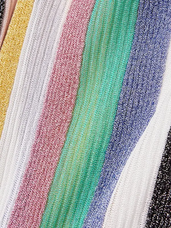 Missoni Striped Metallic Crochet-knit Mini Dress - Multi