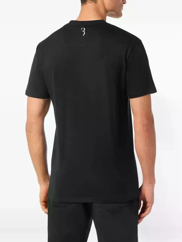 BILLIONAIRE Embroidered Crest T-shirt - Black
