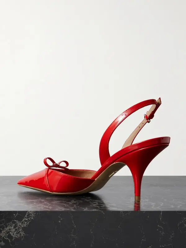 FERRAGAMO Gylla Patent-leather Pumps - Red