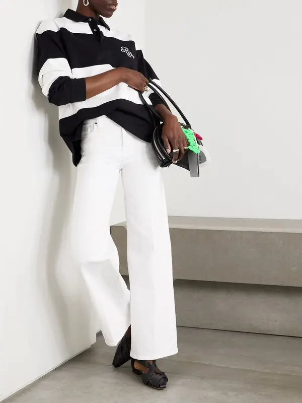 FRAME Le Slim Palazzo High-rise Wide-leg Jeans