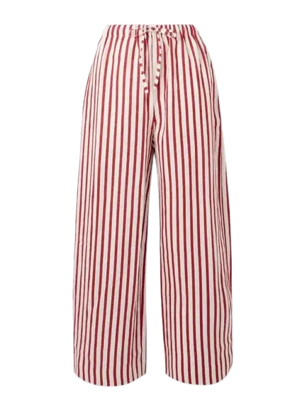 Faithfull The Brand Jones Striped Linen Wide-leg Pants