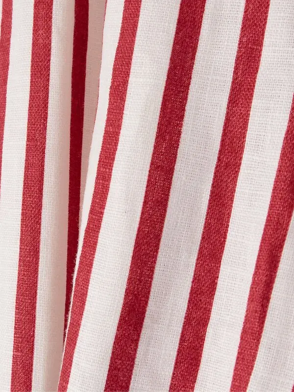 Faithfull The Brand Jones Striped Linen Wide-leg Pants