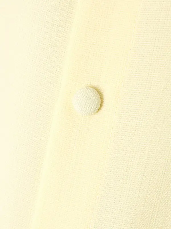 AMI Paris Grain De Poudre Wool Mini Shirt Dress - Yellow