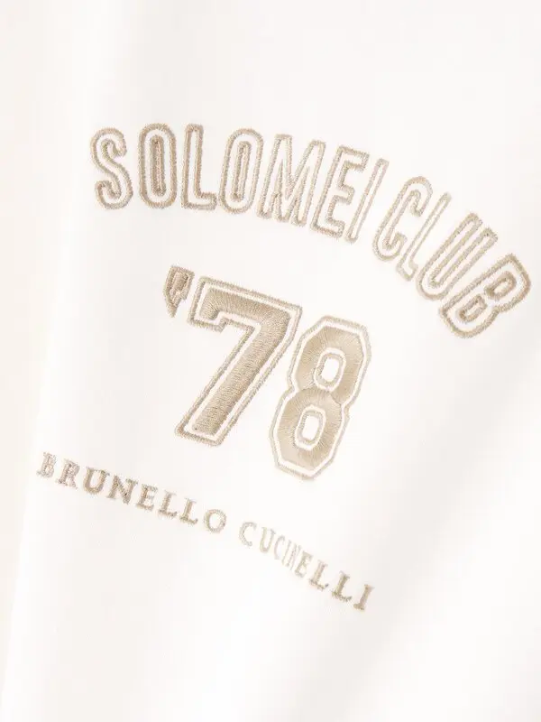 Brunello Cucinelli Embroidered Cotton-jersey T-shirt